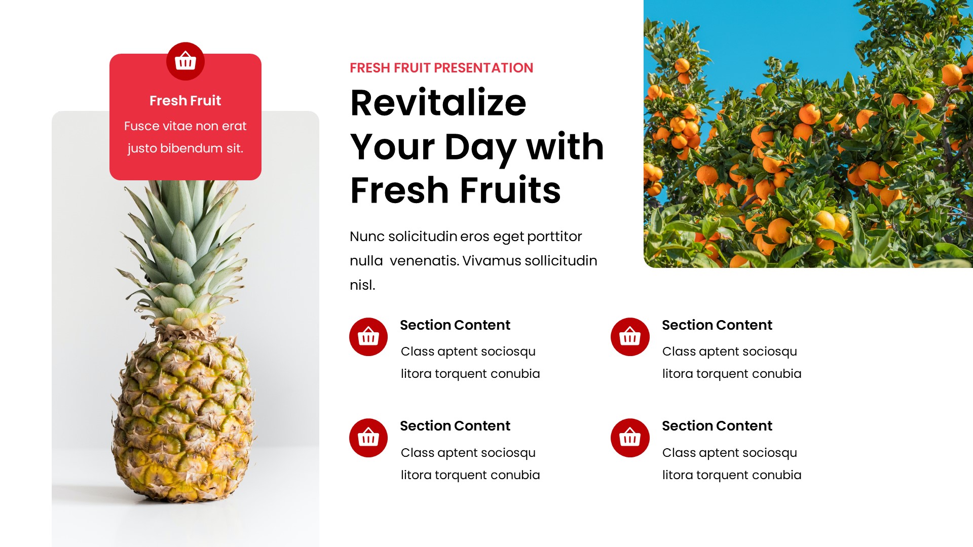 Fresh Fruit Google Slides Template, Presentation Templates | GraphicRiver