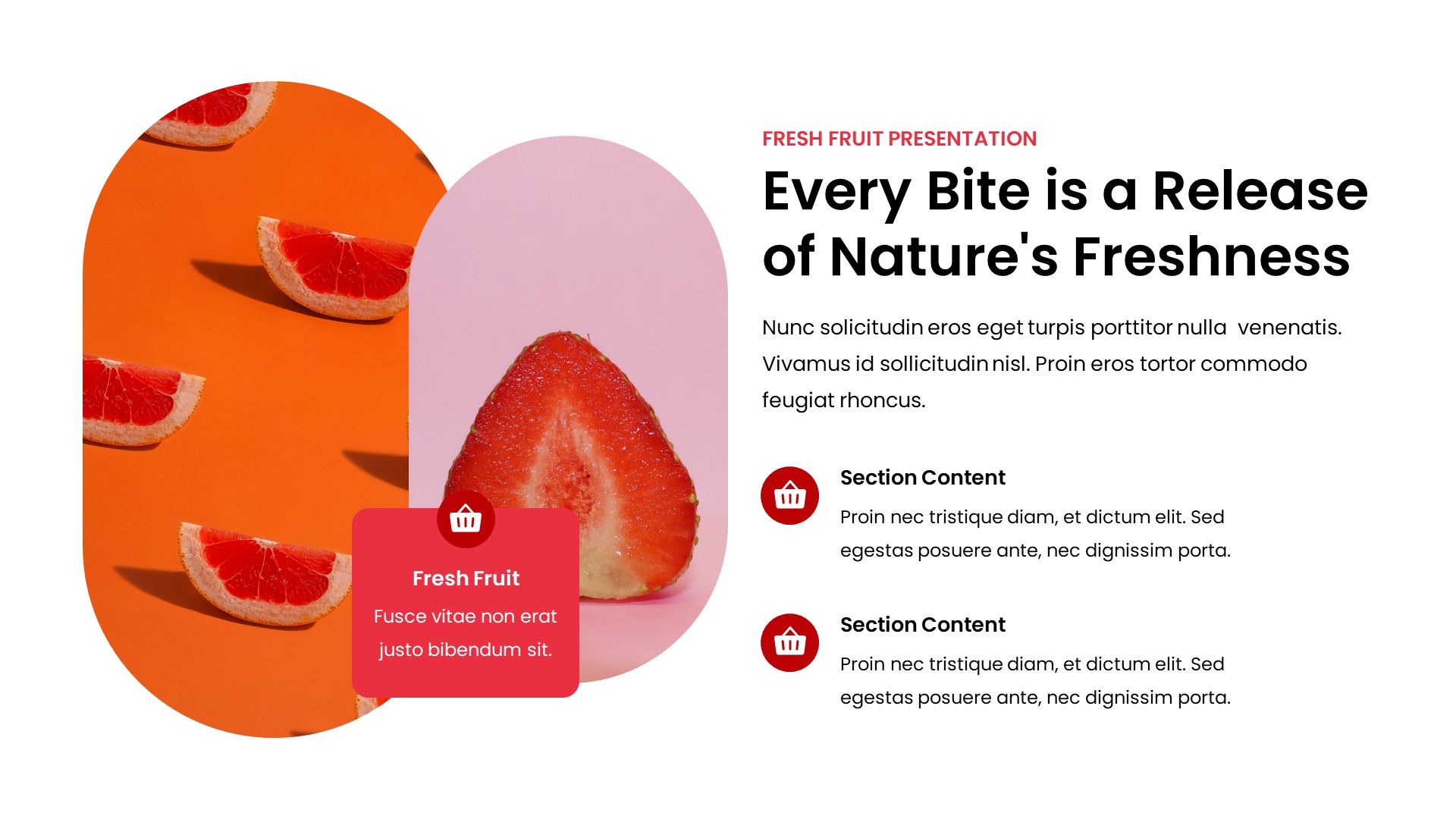 Fresh Fruit Google Slides Template, Presentation Templates | GraphicRiver