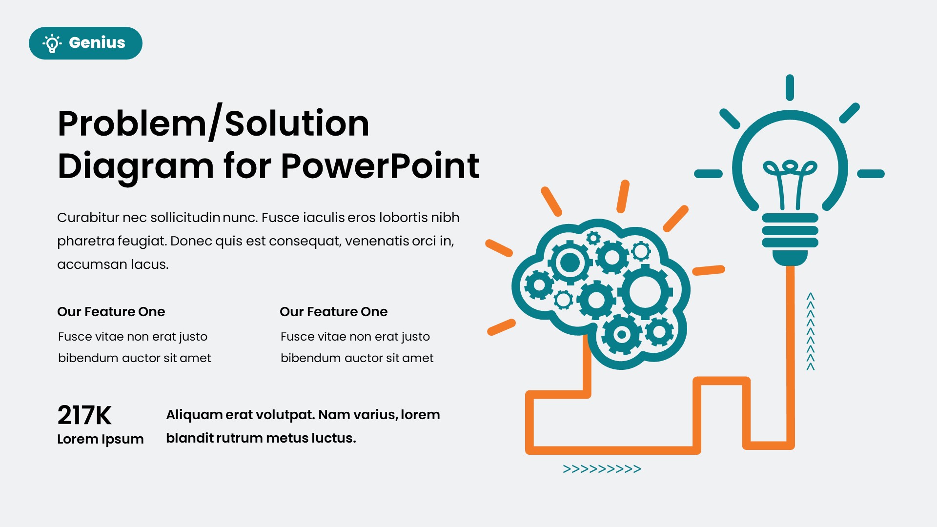 Genius - Education and Learning Powerpoint Template, Presentation Templates