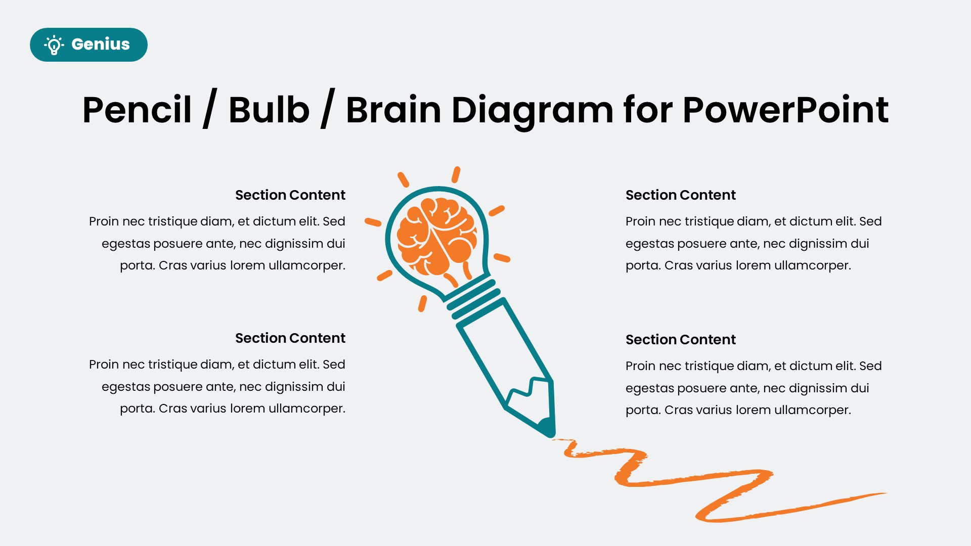 Genius - Education and Learning Powerpoint Template, Presentation Templates