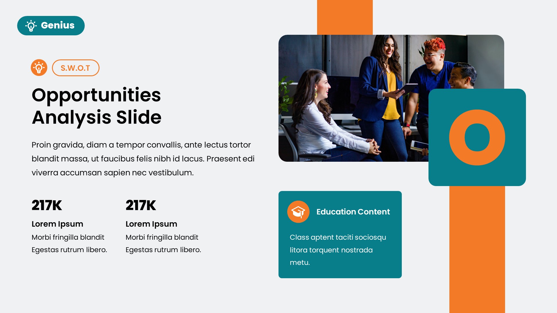 Genius - Education and Learning Powerpoint Template, Presentation Templates