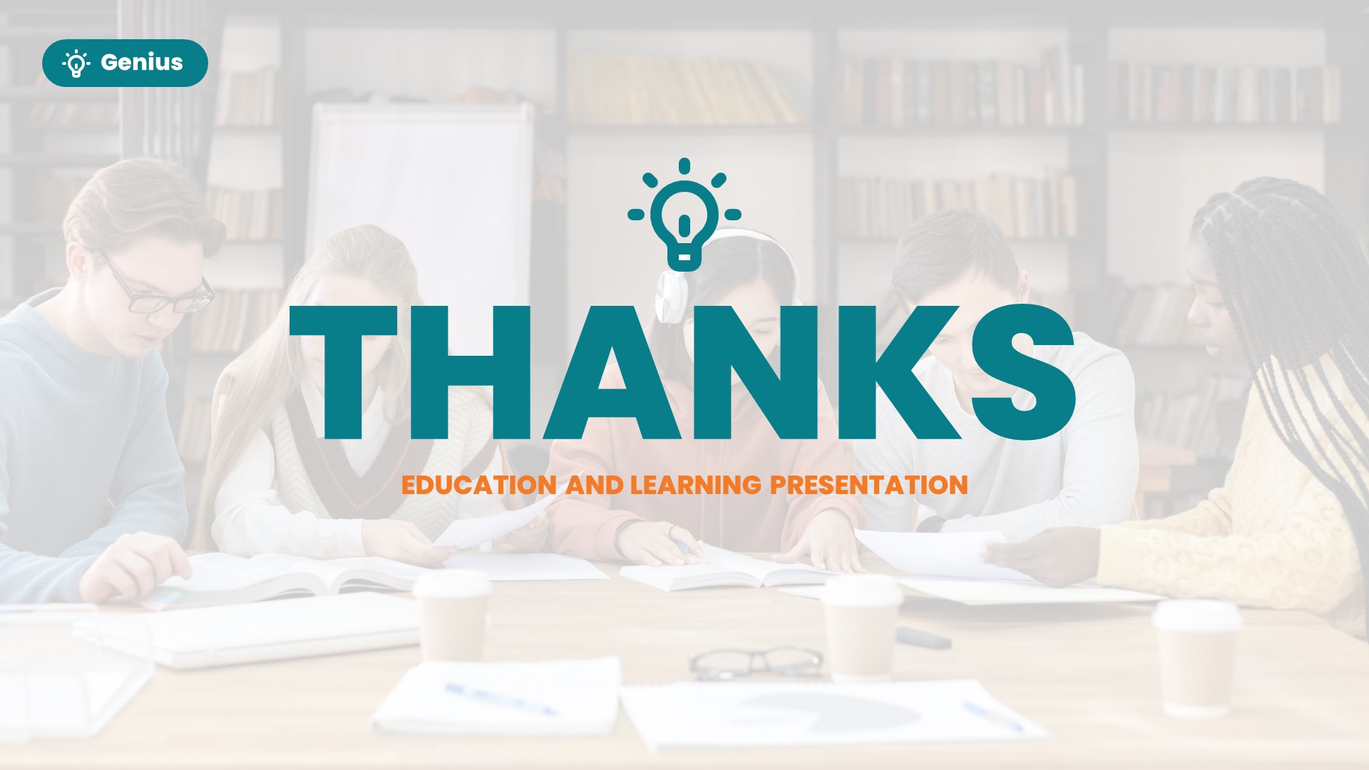 Genius - Education and Learning Powerpoint Template, Presentation Templates