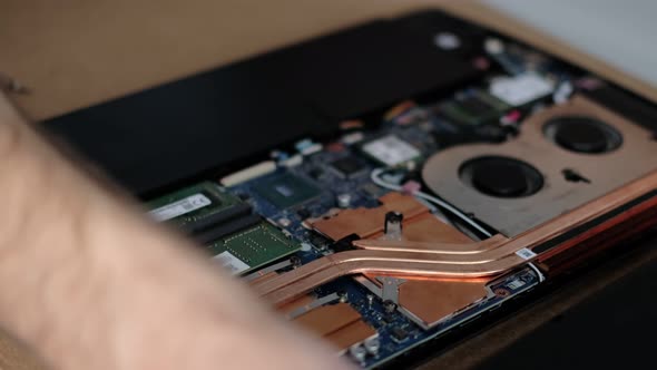 Unrecognizable Engineer Separating Computer From Case, Stock Footage