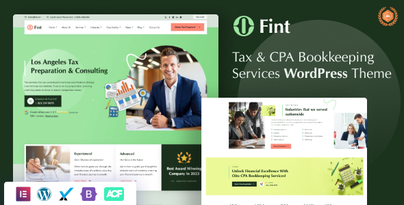 Fint - Tax & CPA Bookkeeping Services WordPress Theme by EnvyTheme