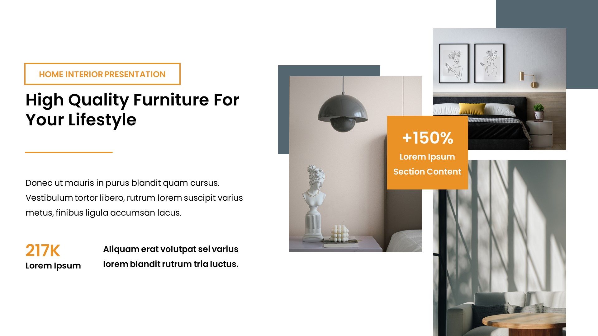 Interio - Interior Design Google Slides Template, Presentation Templates