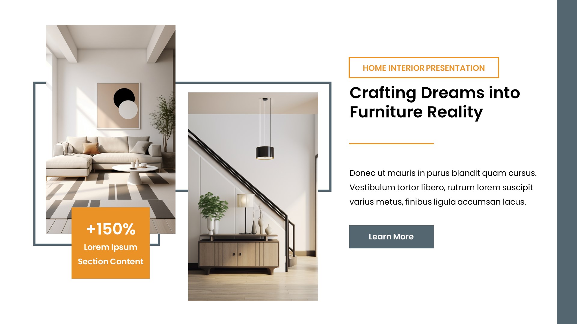 Interio - Interior Design Google Slides Template, Presentation Templates