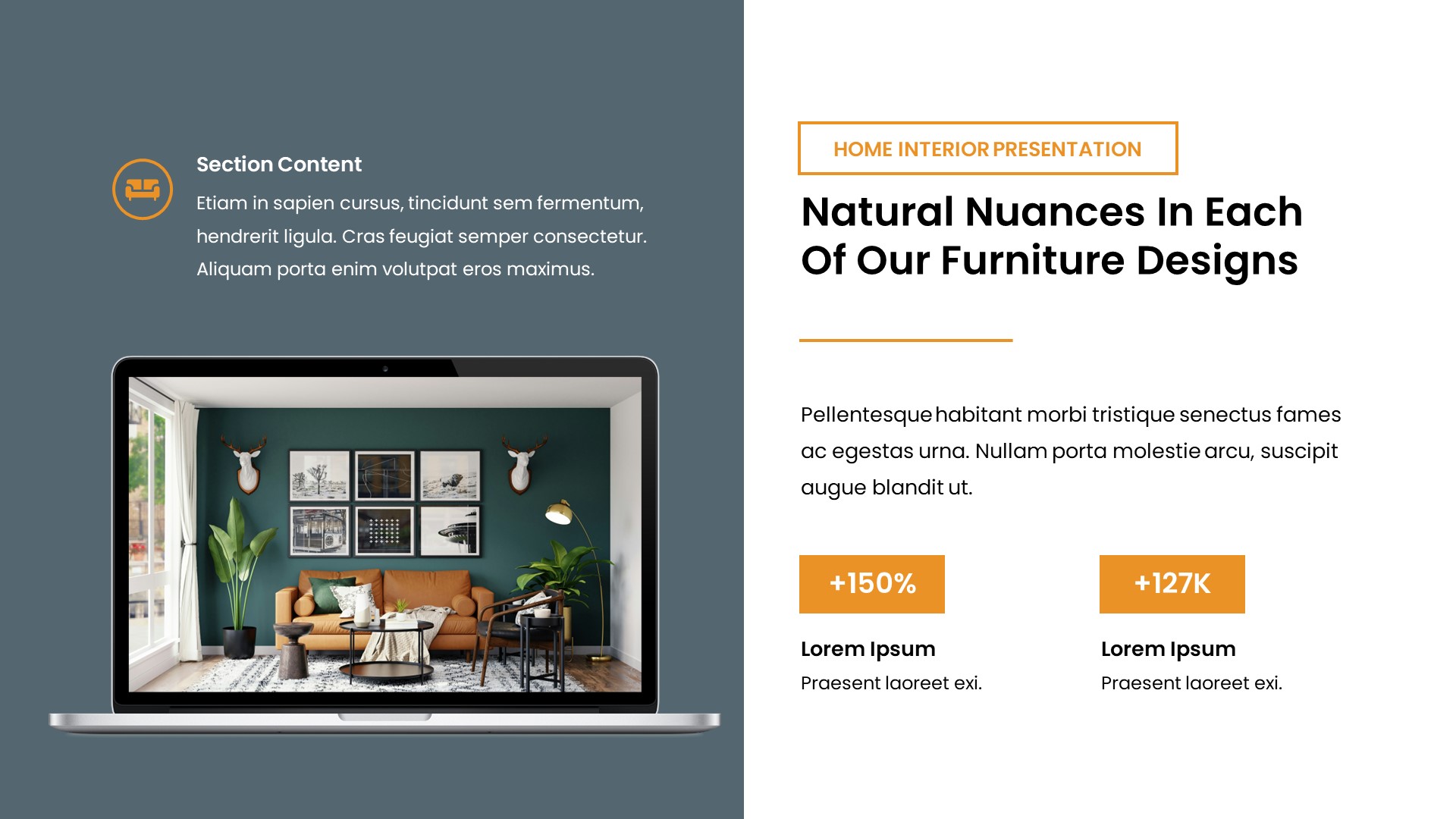 Interio - Interior Design Google Slides Template, Presentation Templates