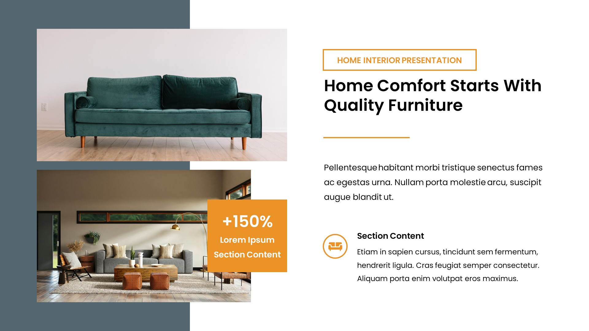 Interio - Interior Design Google Slides Template, Presentation Templates