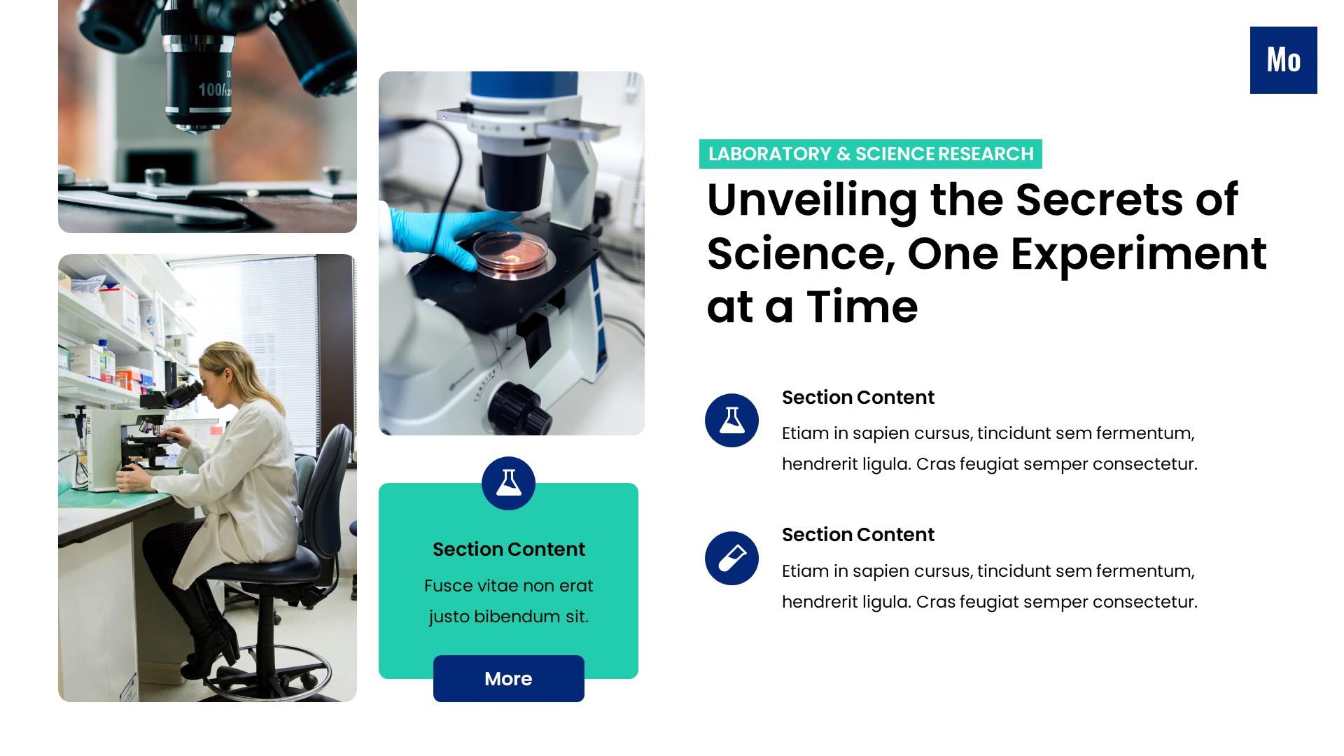 Molekul - Laboratory and Science Research Keynote Template ...