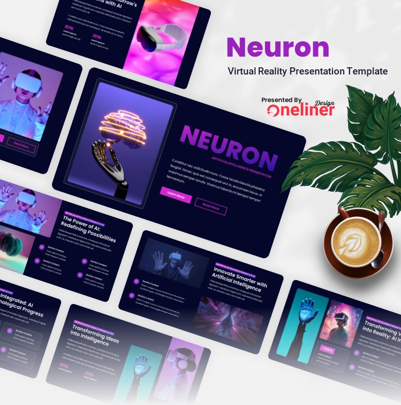 Neuron - Artificial Intelligence Powerpoint Template, Presentation ...