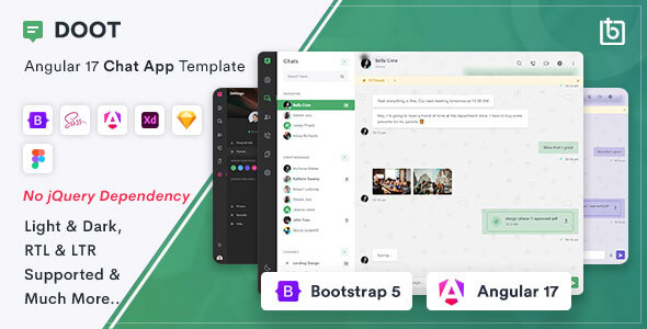 Doot - Angular 17 Chat App Template by Themesbrand | ThemeForest