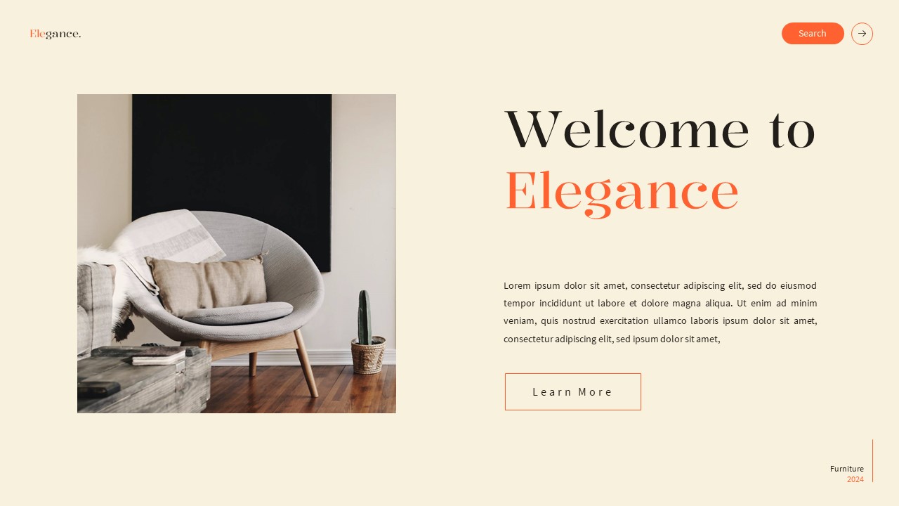 Elegance - Furniture Powerpoint Templates, Presentation Templates ...