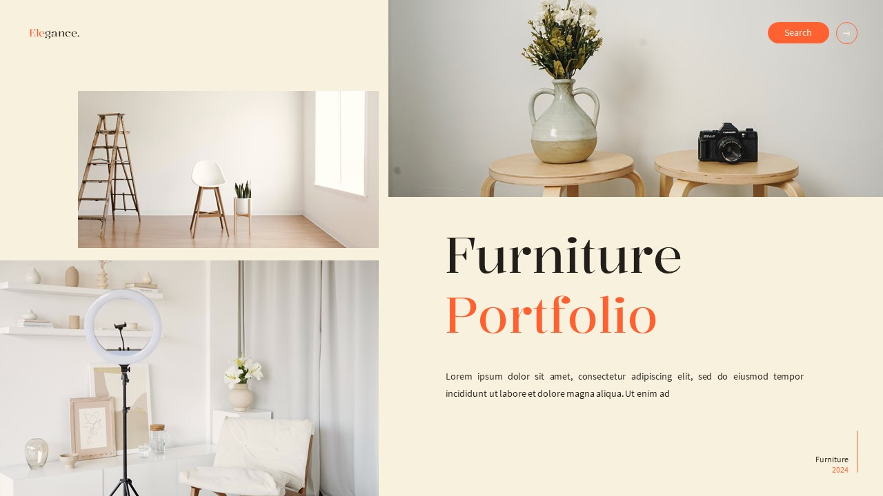 Elegance - Furniture Powerpoint Templates, Presentation Templates ...