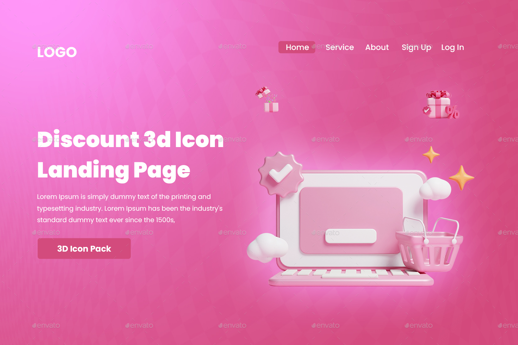 Discount 3d Illustration Icon Pack, Graphics | GraphicRiver