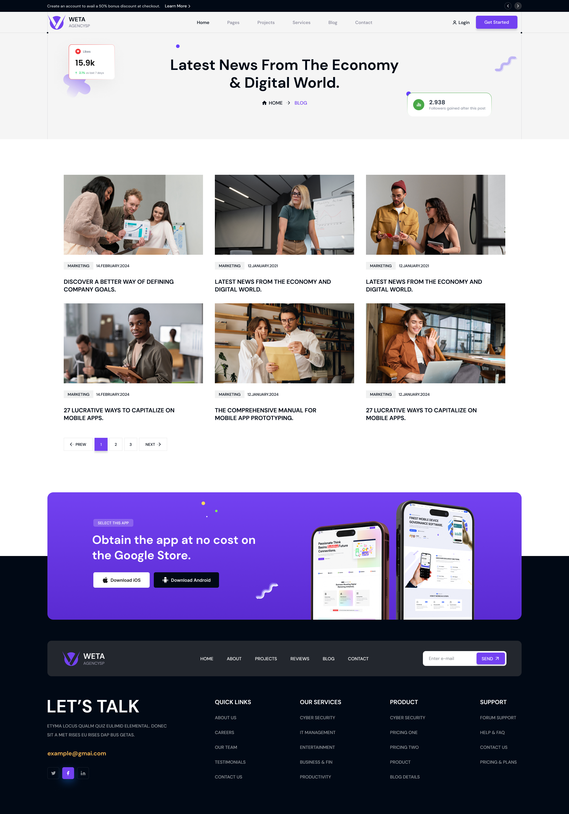 WETA Agencysp – Saas Landing Figma Template by RRdevs | ThemeForest