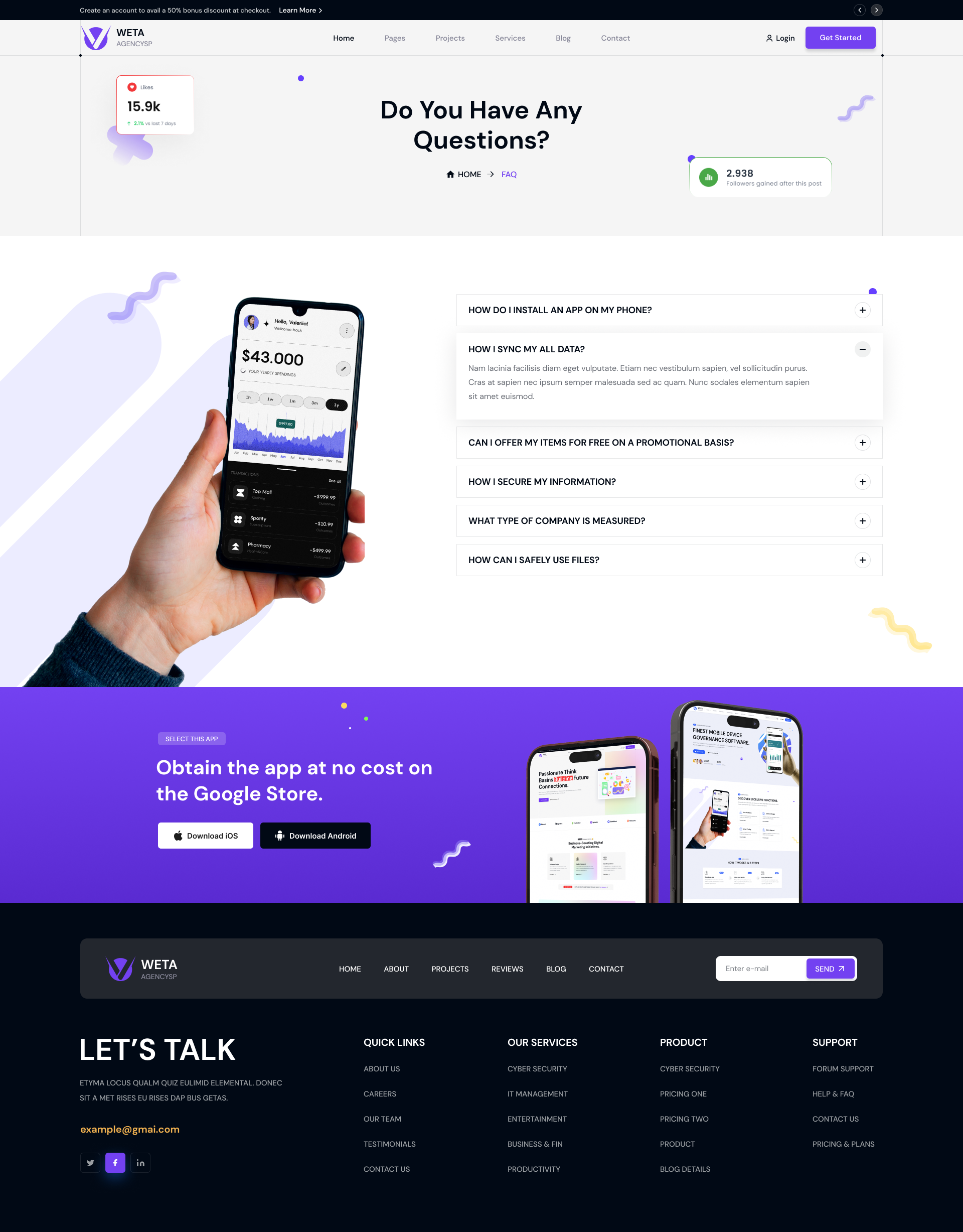 WETA Agencysp – Saas Landing Figma Template by RRdevs | ThemeForest