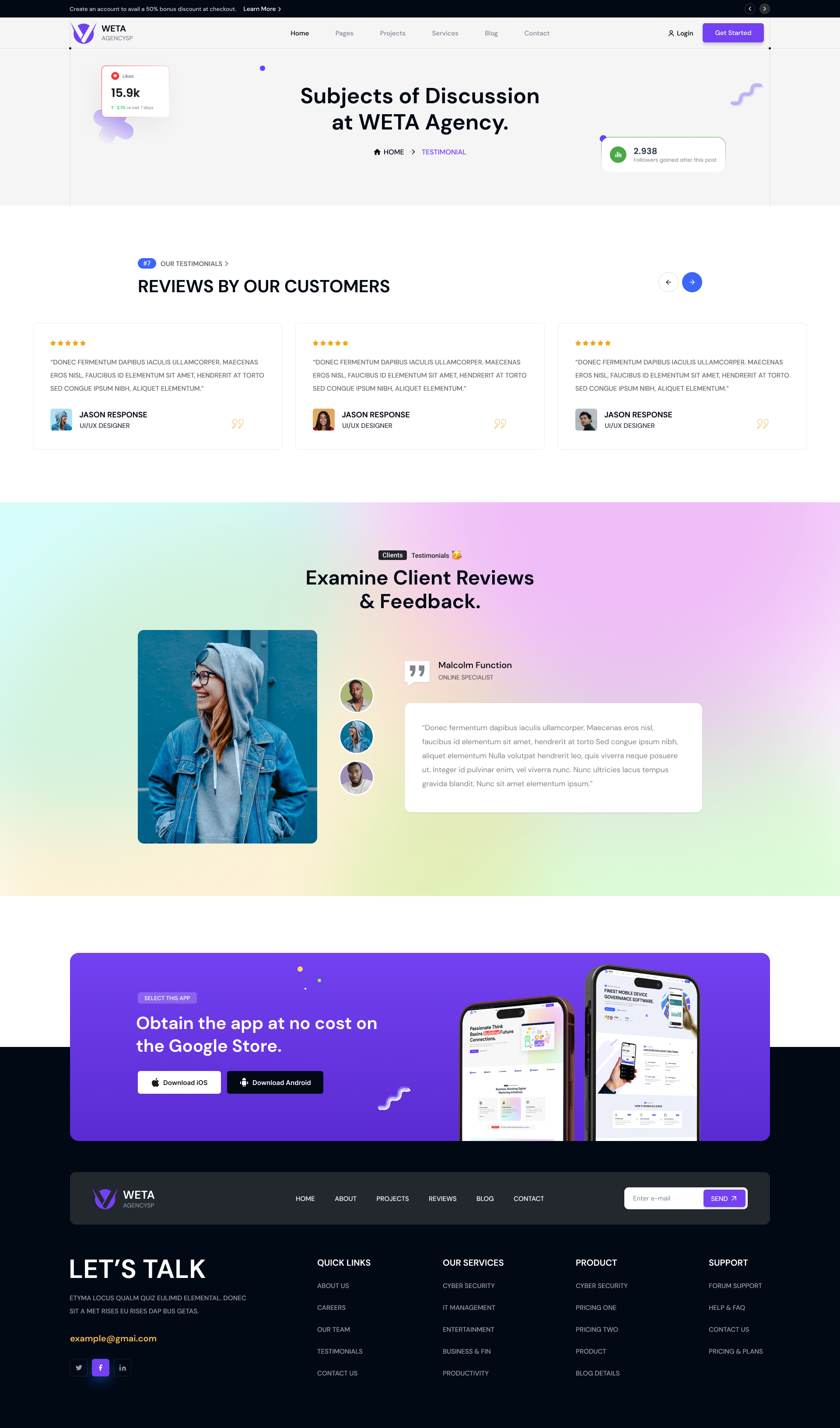 WETA Agencysp – Saas Landing Figma Template by RRdevs | ThemeForest