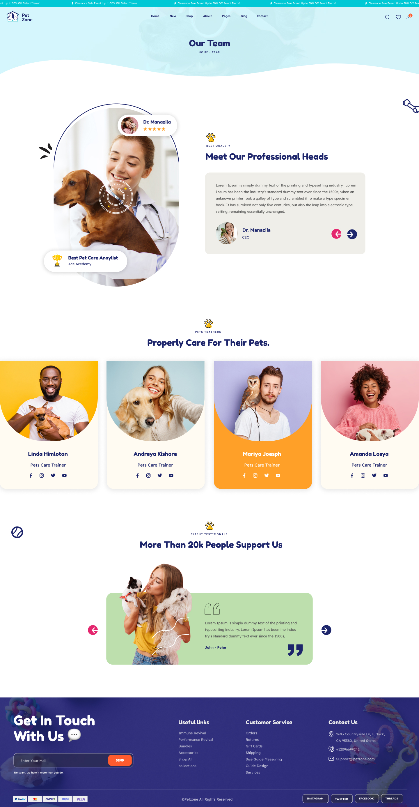 Petszone - Pets Care & Pet Shop Figma Template by BuddhaThemes ...