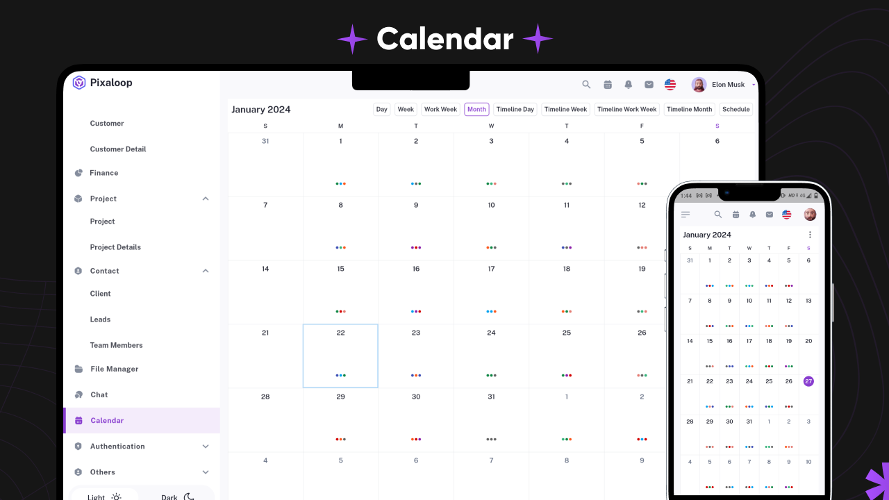 Pixeloop - Multipurpose Admin Dashboard Template | Flutter Responsive Admin Panel | Web App UI ...