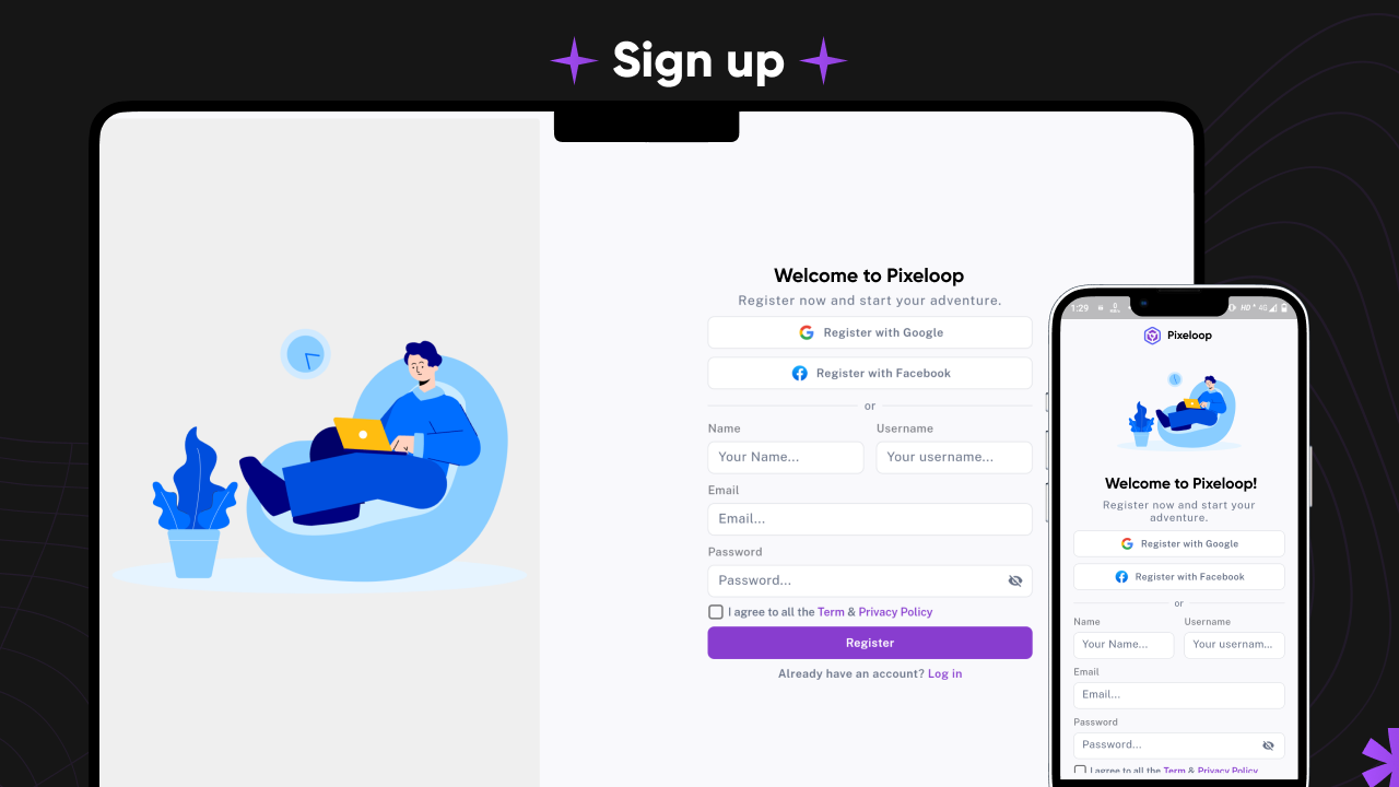 Pixeloop - Multipurpose Admin Dashboard Template | Flutter Responsive ...