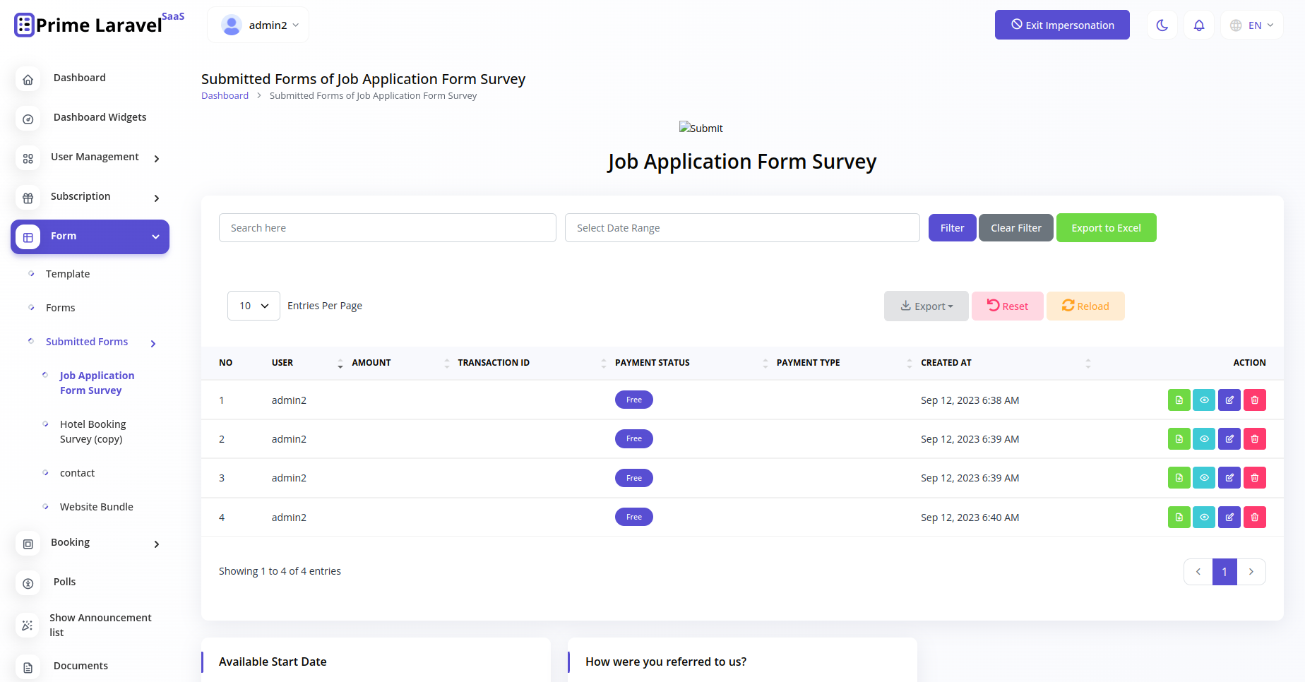 Prime Laravel Saas - Form builder & Poll Management System by Quebix-Technology