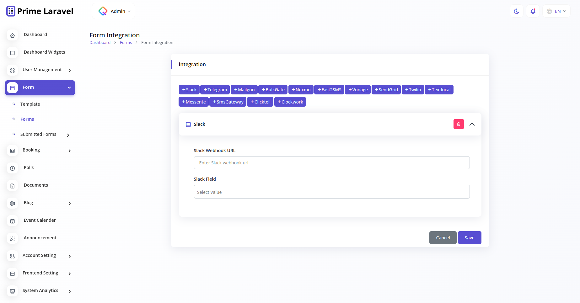 Prime Laravel - Form Builder & Poll Management System by Quebix-Technology