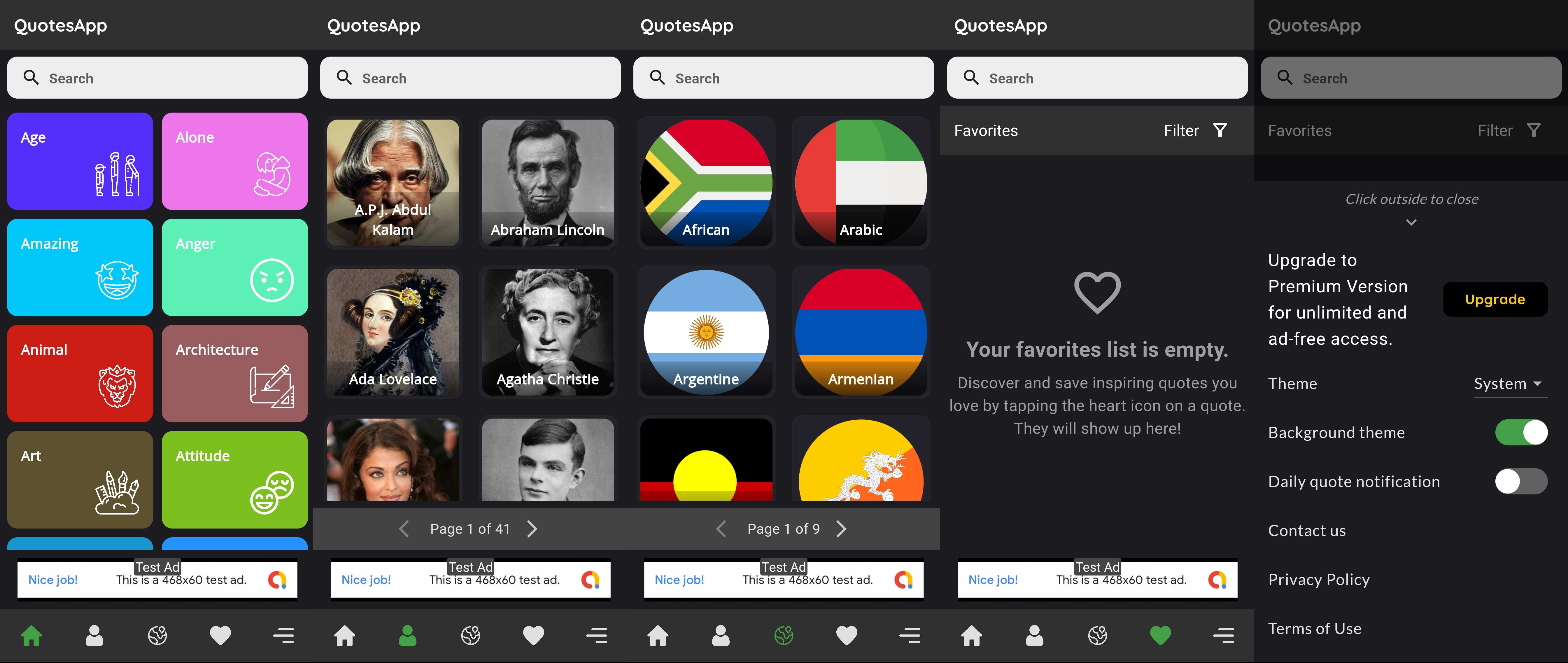 QuotesApp: Quotes & Proverbs by starterlibrarydev | CodeCanyon