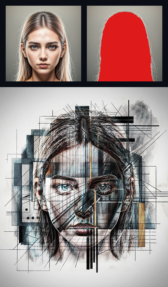 Geometric Drawing Smart Object, Add-ons | GraphicRiver