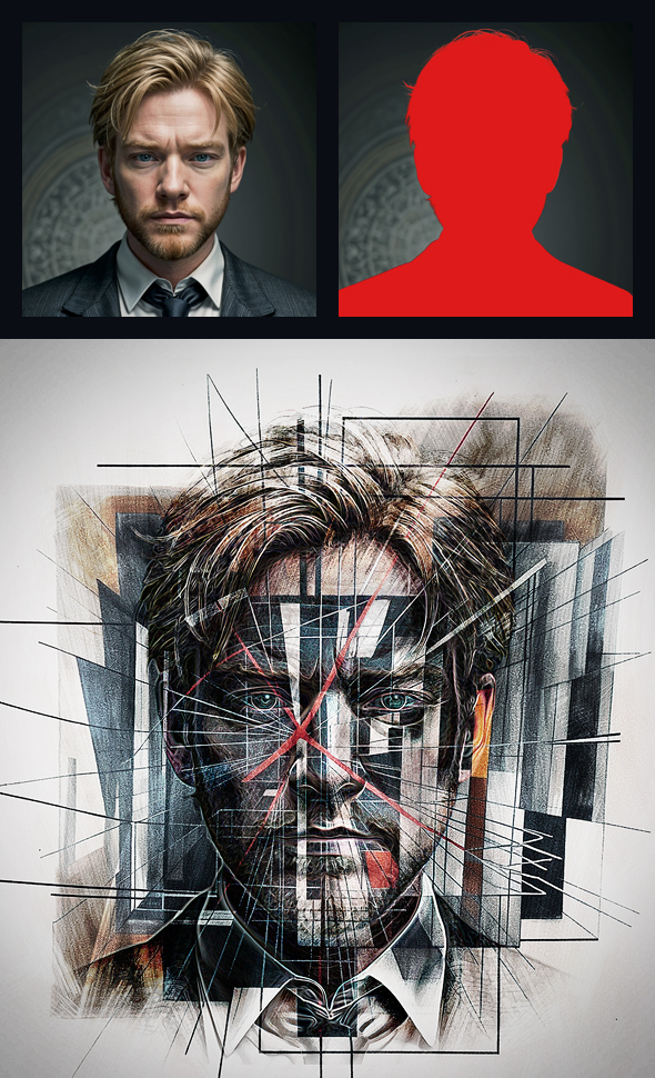 Geometric Drawing Smart Object, Add-ons | GraphicRiver