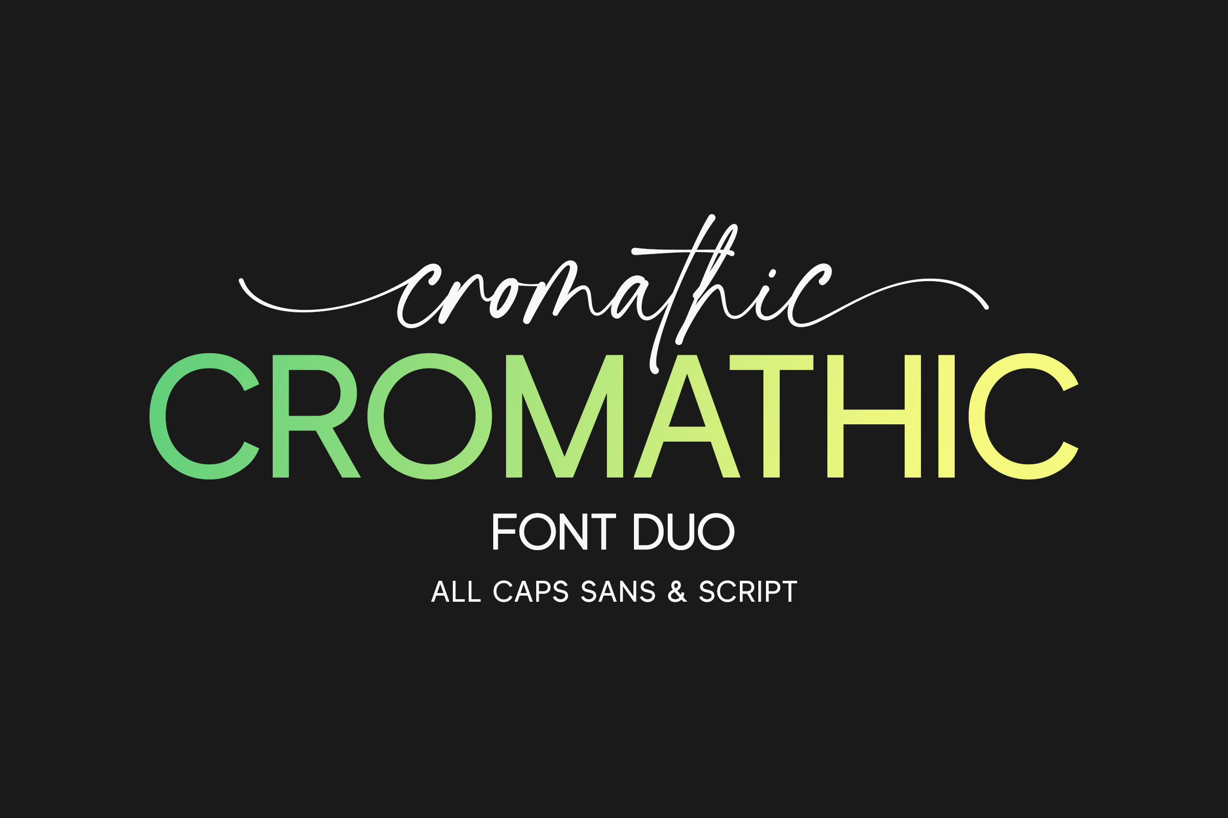 Cromathic - Font Duo, Fonts | GraphicRiver