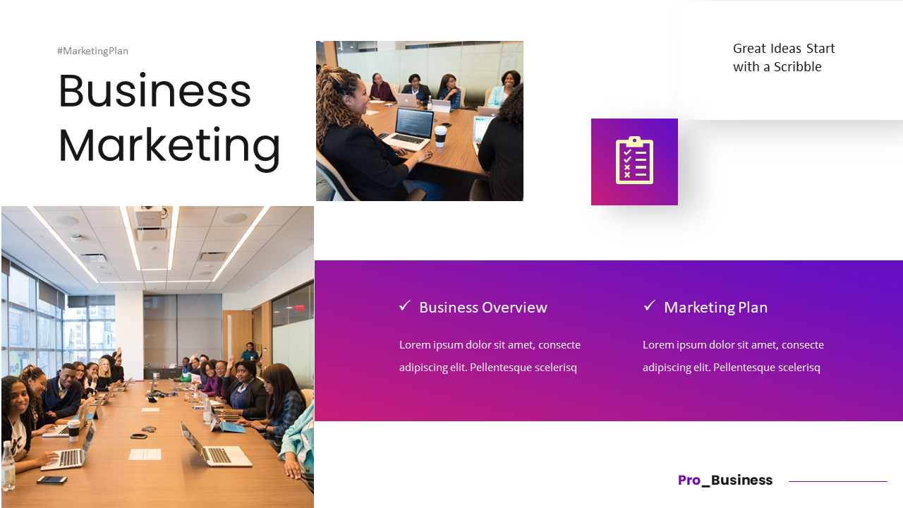 Pro Business - Marketing Presentation, Presentation Templates ...