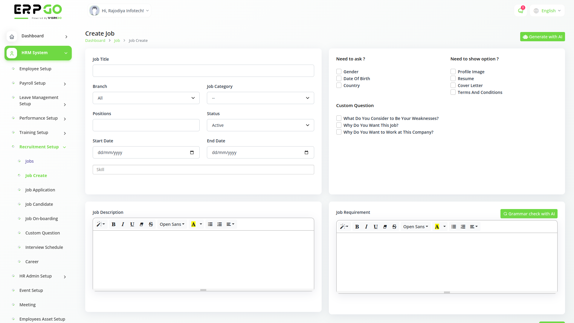 ERPGo - All In One Business ERP With Project, Account, HRM, CRM & POS ...