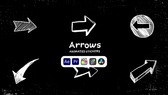 Arrows Animated Stickers, After Effects Project Files | VideoHive
