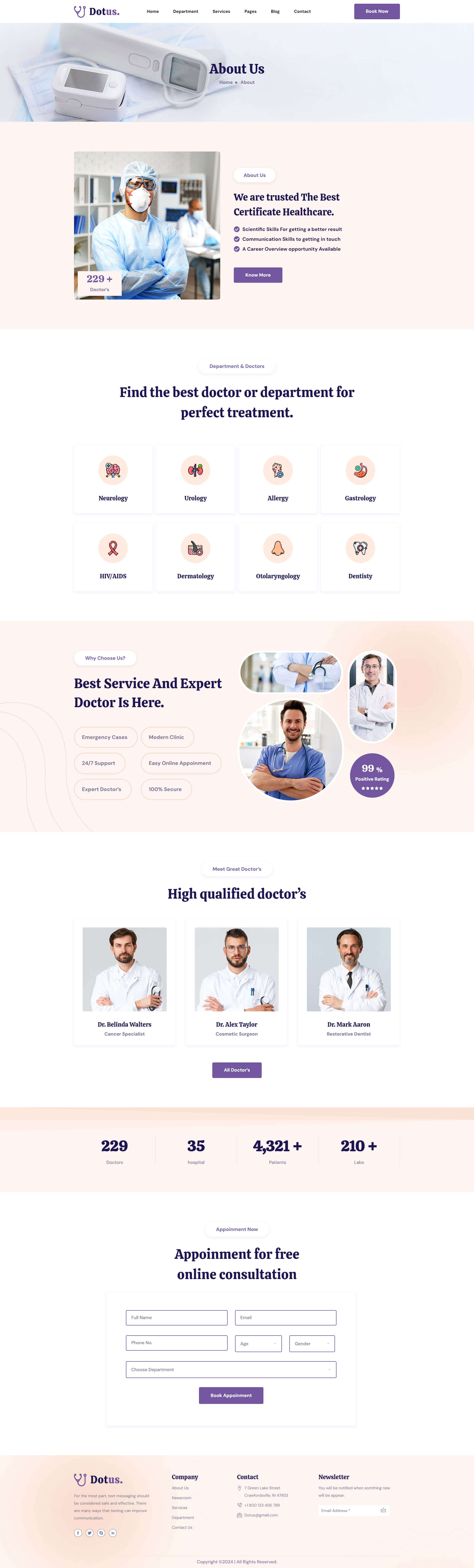 Dotus - Health & Medical Elementor Template Kit by wpoceans | ThemeForest