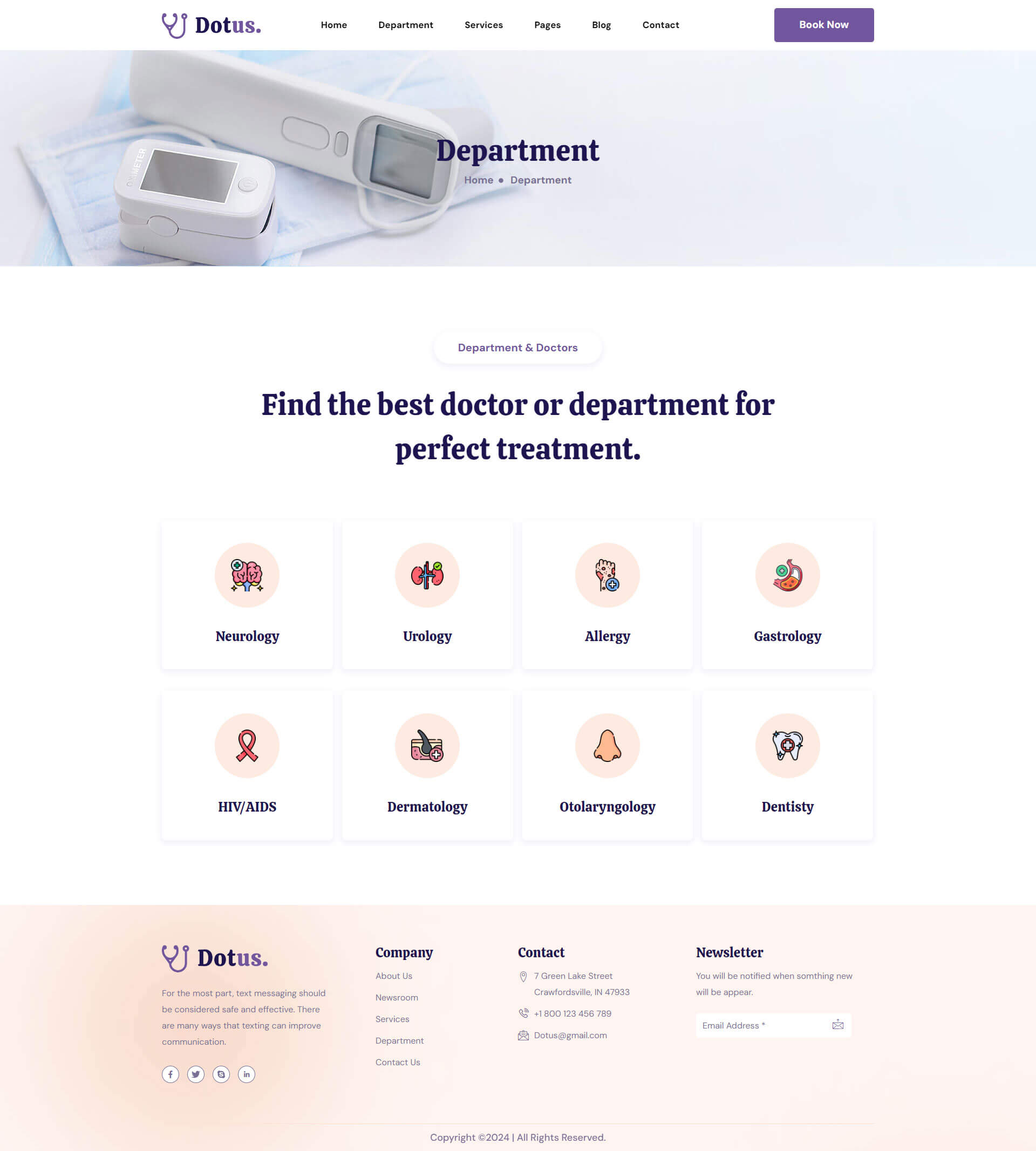Dotus - Health & Medical Elementor Template Kit by wpoceans | ThemeForest