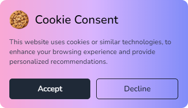 CookieKit - Tailwind CSS 3 Cookie Banners HTML Template by Techzaa