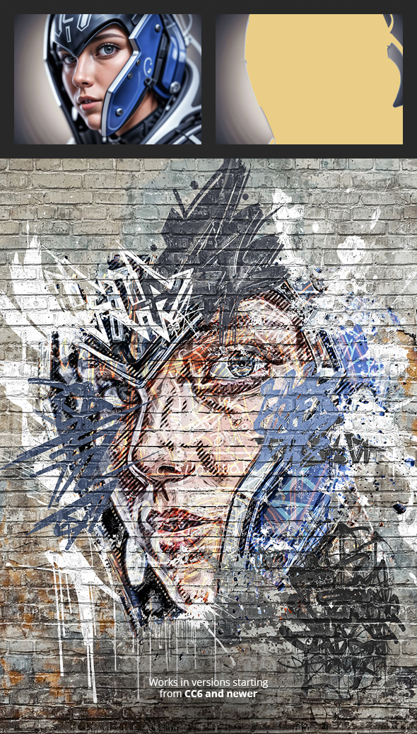 Street Art Template for Photoshop, Add-ons | GraphicRiver