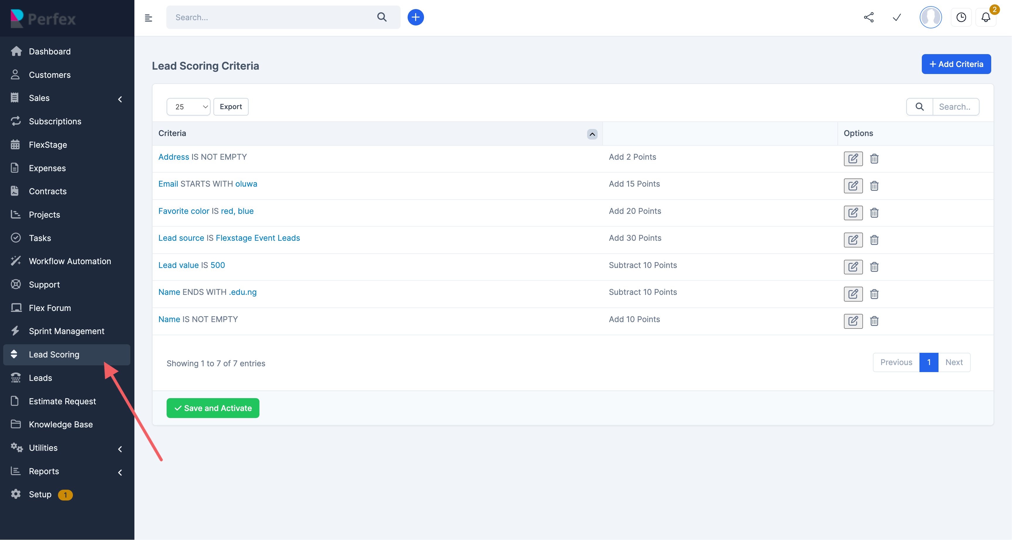 Flexible Lead Scoring and Lead Rating Module for Perfex by flexibyte88