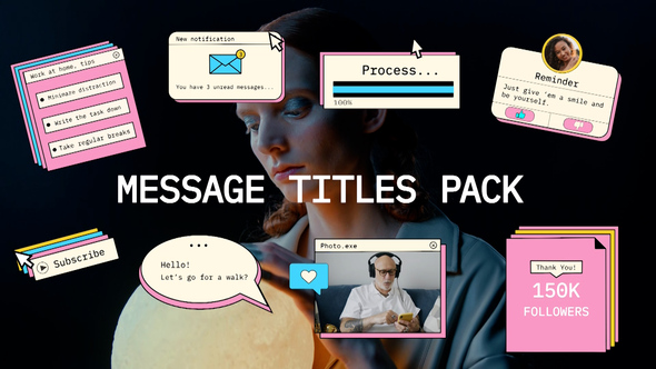 Message Titles Pack, Premiere Pro Templates | VideoHive