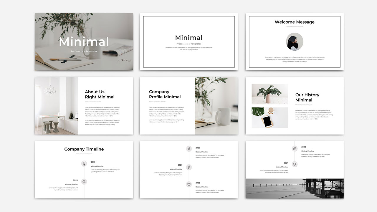 Minimal PPT Presentation, Presentation Templates | GraphicRiver