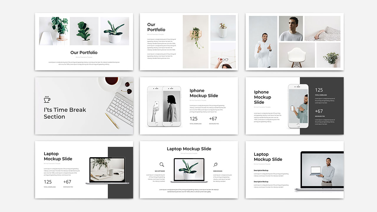 Minimal PPT Presentation, Presentation Templates | GraphicRiver