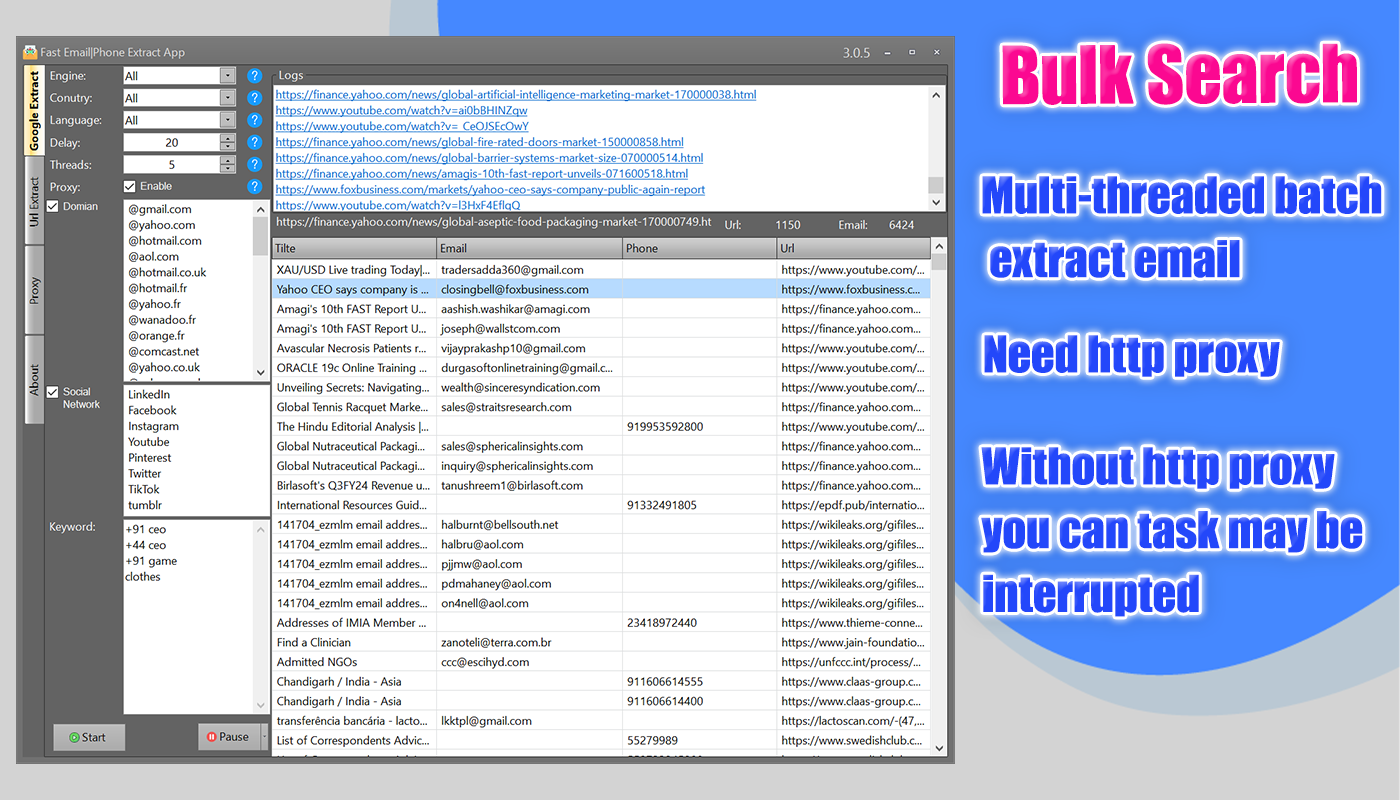 All-in-One Data Extractor & Web Scraping Tool with Proxy Support by ...