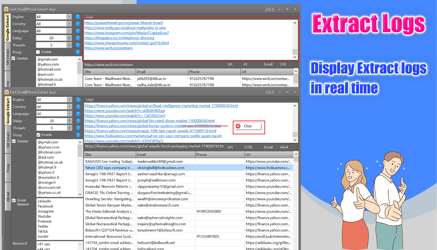All-in-One Data Extractor & Web Scraping Tool with Proxy Support by IonicStudio