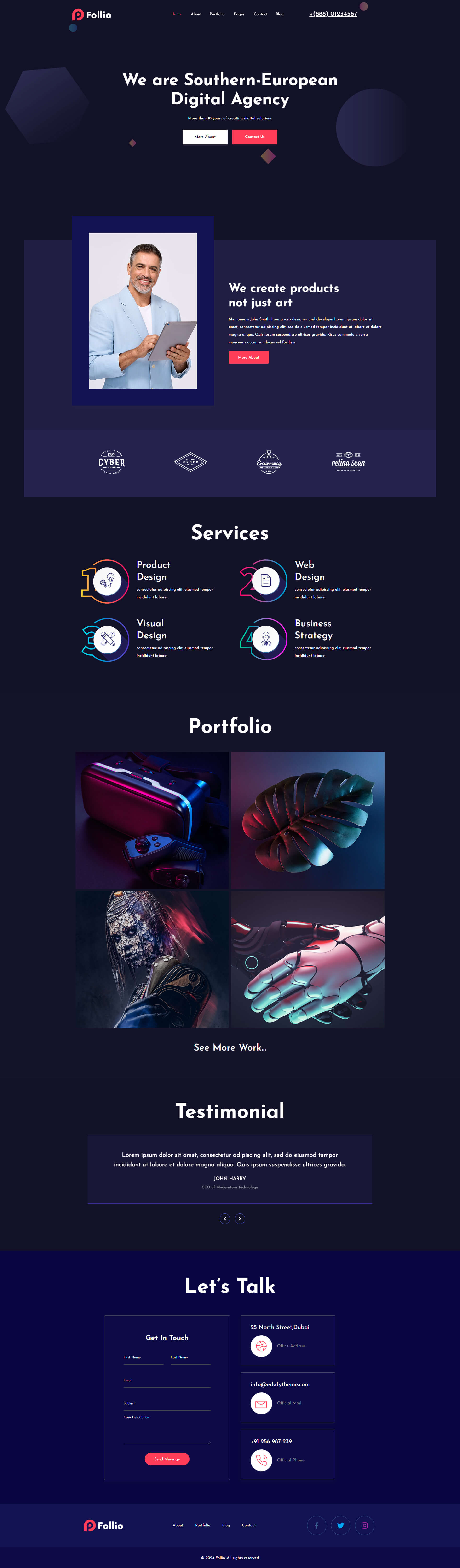 Follio - Personal Portfolio Elementor Template Kit by wpoceans ...