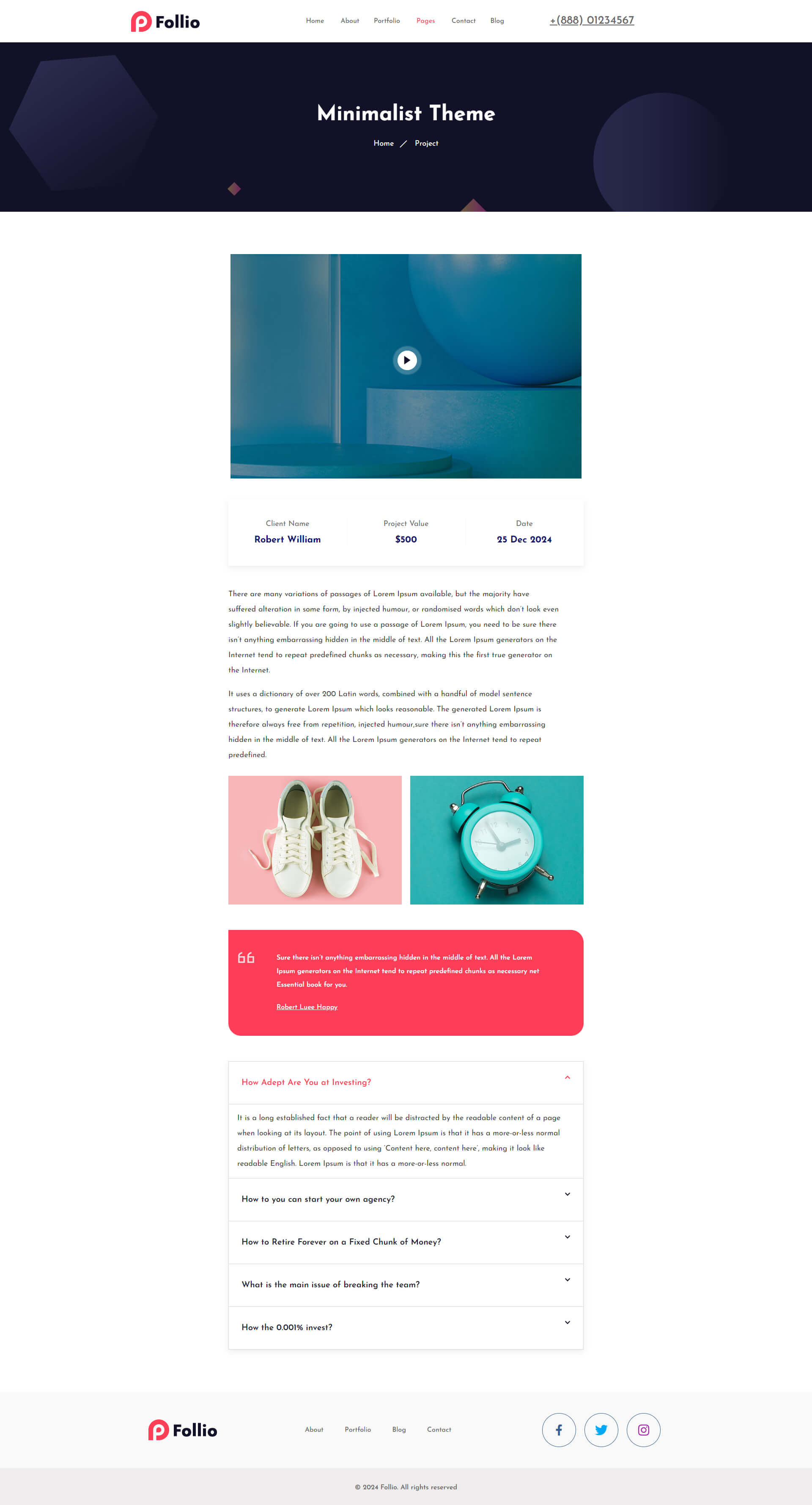 Follio - Personal Portfolio Elementor Template Kit by wpoceans ...