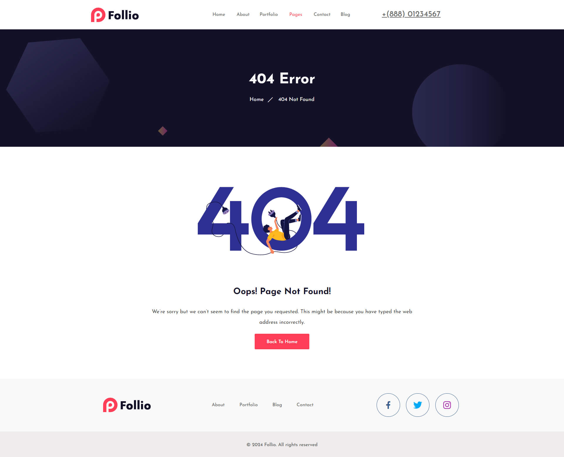 Follio - Personal Portfolio Elementor Template Kit by wpoceans ...