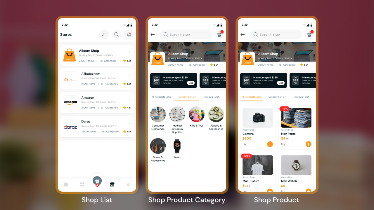 AliCom eCommerce Flutter App with web Admin panel by MeyaCoder | CodeCanyon