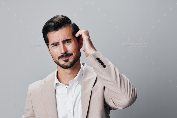 sad man boss work crazy suit businessman mad angry screaming business ...