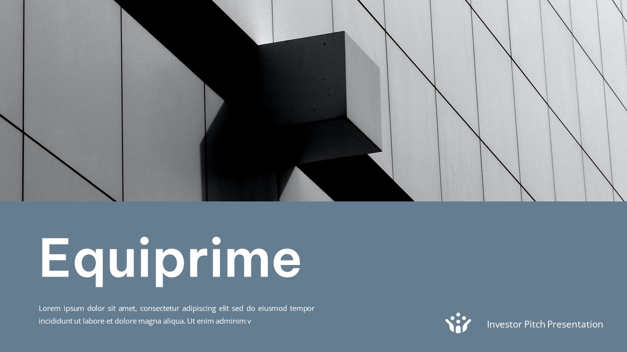 Equiprime - Investor Pitch PowerPoint Template, Presentation Templates