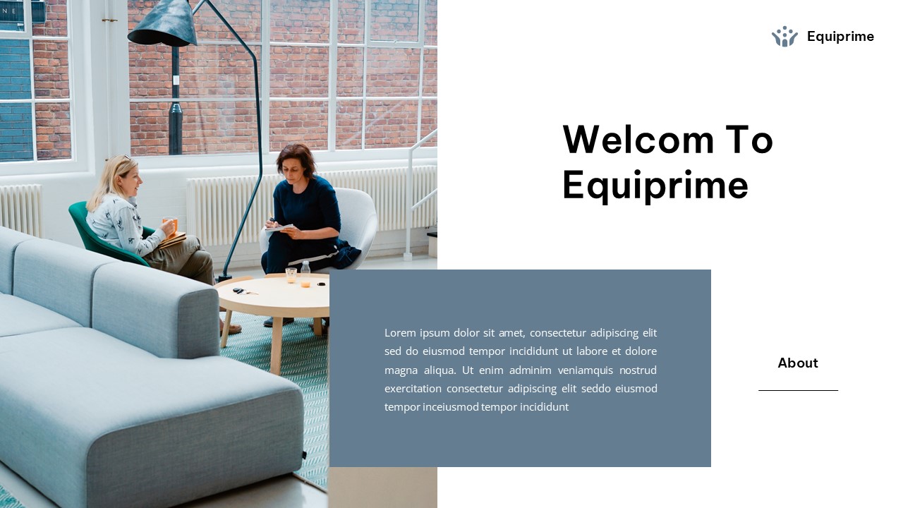 Equiprime - Investor Pitch PowerPoint Template, Presentation Templates